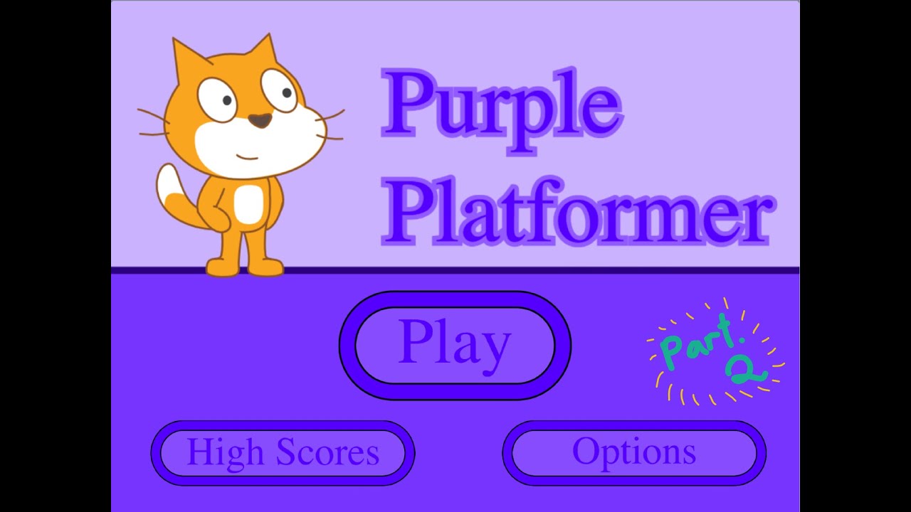 Purple platformer I scratch - YouTube
