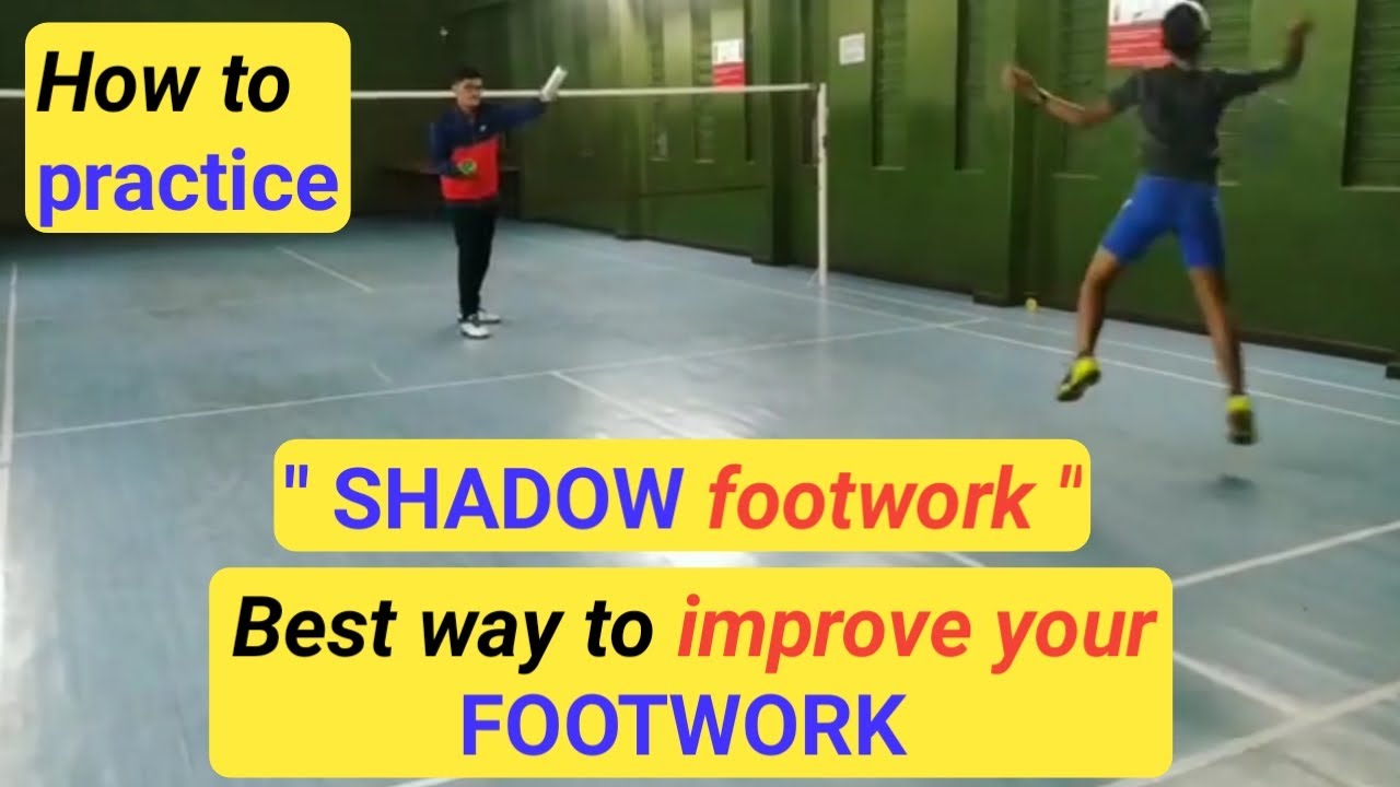 Badminton shadow footwork // Badminton training // Badminton footwork ...