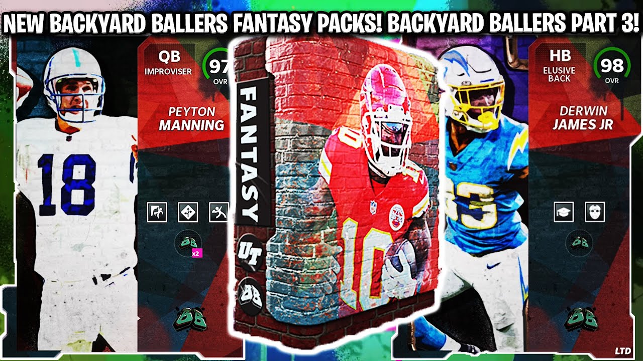 NEW BACKYARD BALLER FANTASY PACKS! BACKYARD BALLERS PART 3! 91 SPEED ...