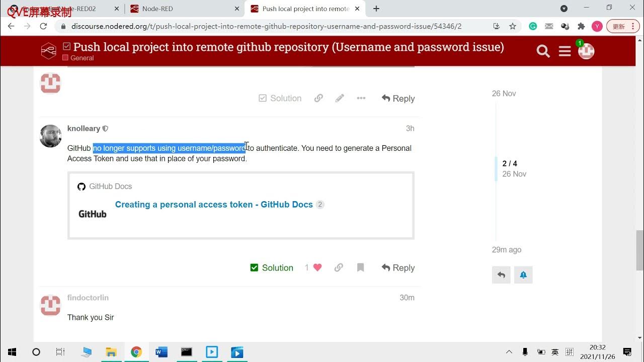 How to push local Node-RED project to remote github repository - YouTube