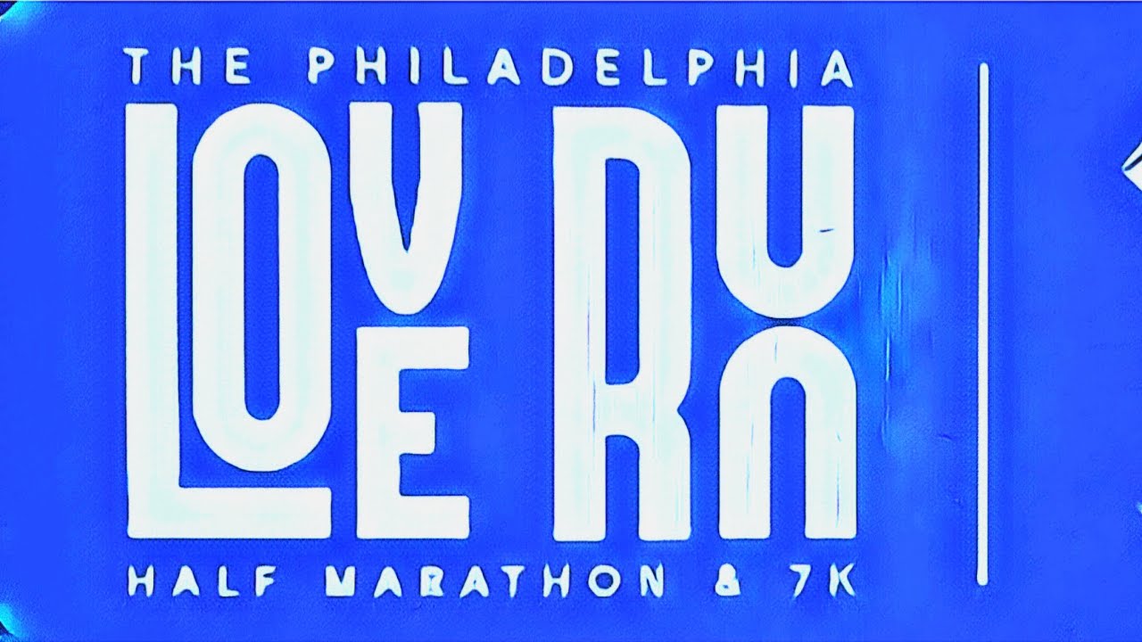 Love Run Philly half marathon training, icy rain - YouTube