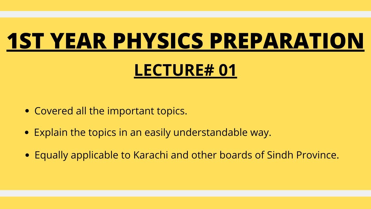 FSc Physics Book 1 || Ch 1 -The Scope of Physics- Important Topics ...