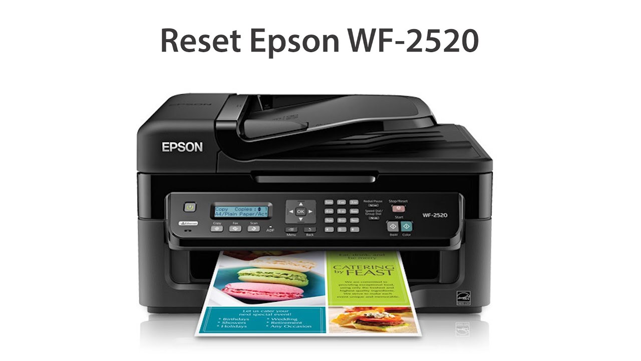 Reset Epson WF 2520 Wicreset Key - YouTube