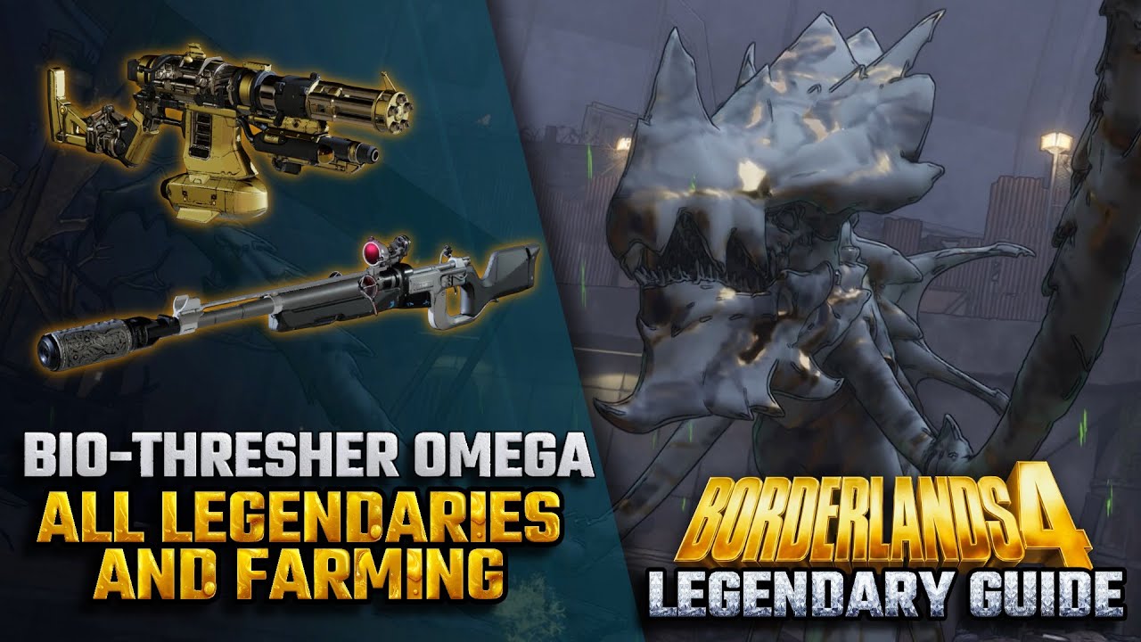 BIO-THRESHER OMEGA ALL LEGENDARY LOOT & FARMING - Borderlands 4 ...