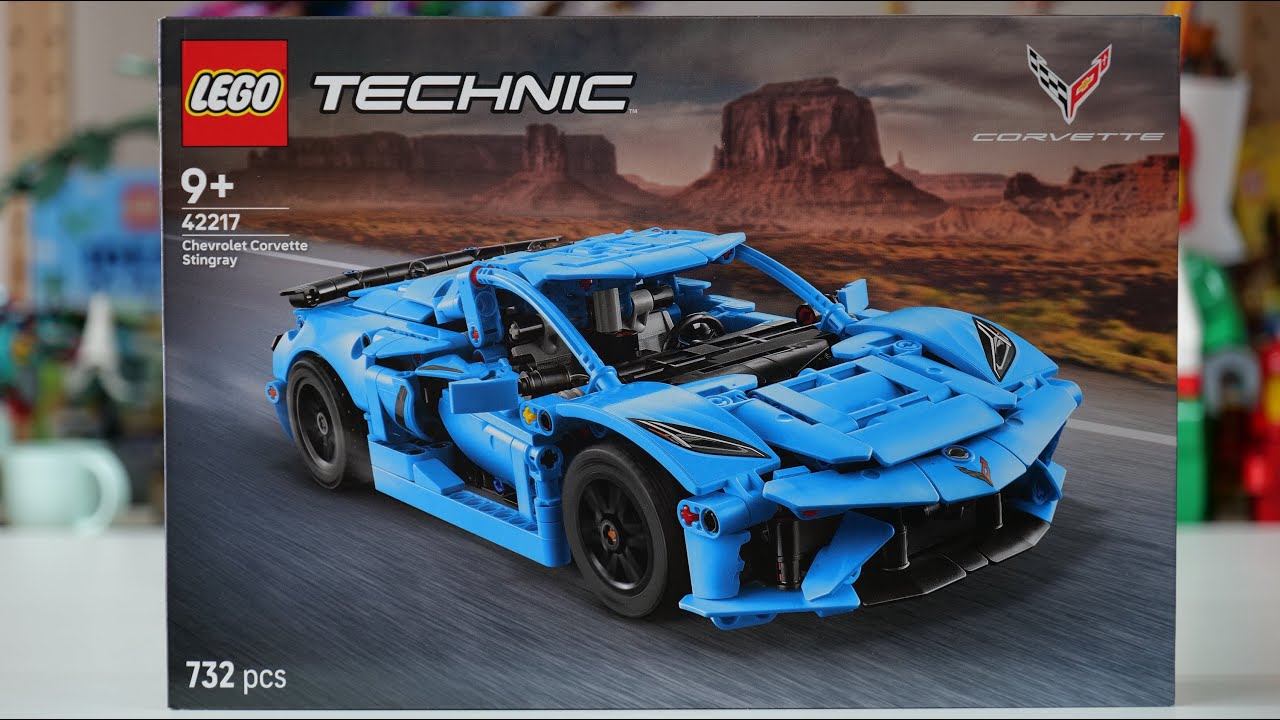 LEGO Technic 42217 Chevrolet Corvette Stingray Blue Speed Build - YouTube