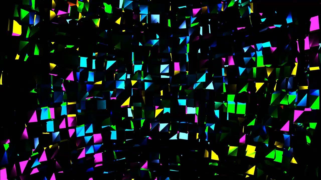[VJ LOOP] VJ Reflection Particle Glitter Metal Colorful [4K] - YouTube