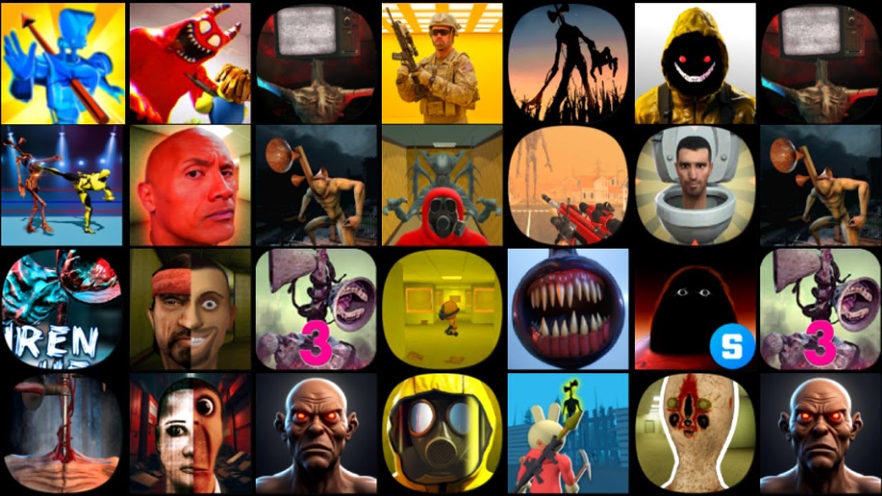 Spike Them All, Horror Face, TV Head Escape 3D, Backrooms 3D, Siren ...