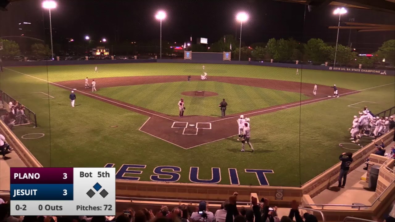 Jesuit Dallas Baseball - Plano Highlights - Apr. 12, 2019 - YouTube
