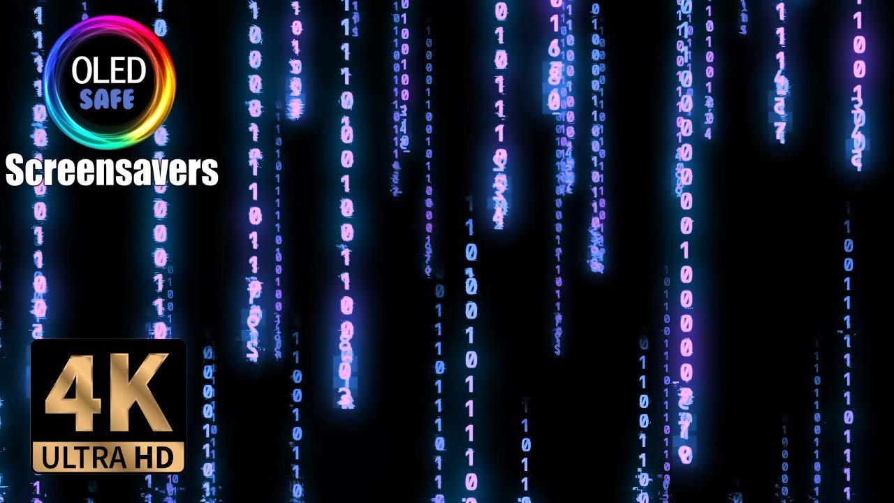 Matrix Screensaver Rain Code - Multi Color - 60FPS - 9 Hours - 4K ...