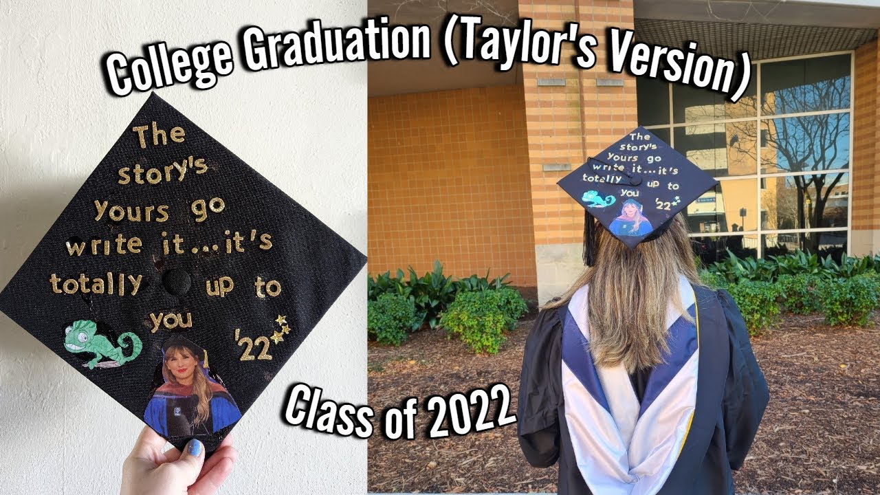 MAKING MY TAYLOR SWIFT INSPIRED GRADUATION CAP!! - YouTube
