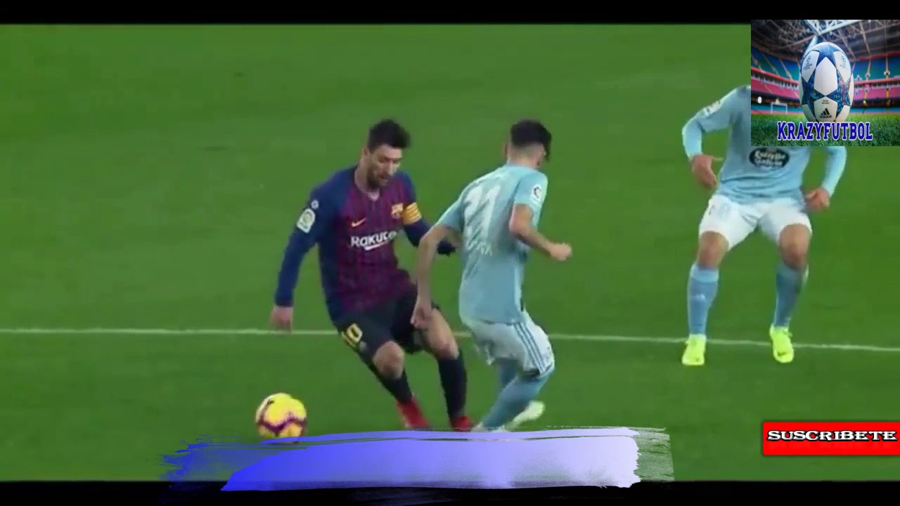 regates y goles de leo messi temporada 2018 2019 - YouTube