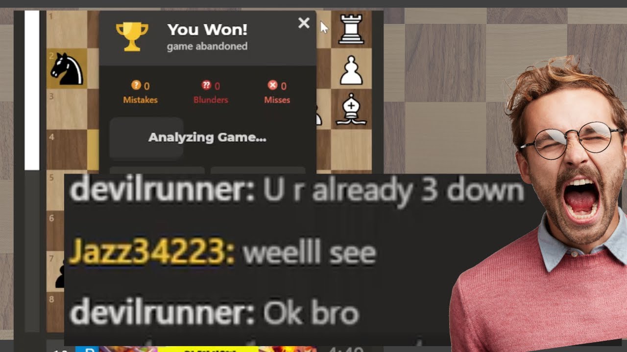 I Made THIS Toxic player RAGE QUIT In CHESS. - YouTube