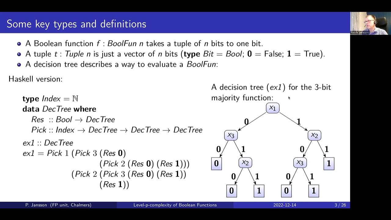 Level-p-complexity of Boolean Functions: Using thinning, memoization, and polynomials - YouTube
