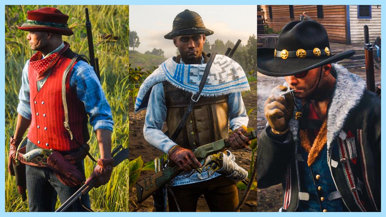 Red Dead Online Dope New Outlaws Good Looking Outfits - YouTube