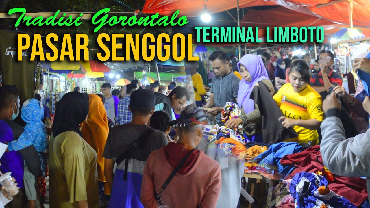 Suasana Tradisi Pasar Senggol di Gorontalo berlokasi di terminal ...