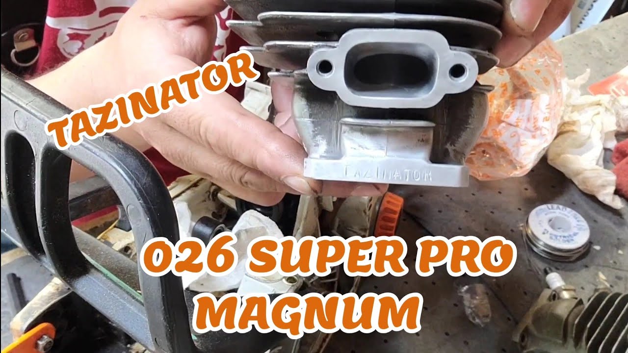 Stihl 026 Pro Cylinder Swap. From stock to Ported.Chippyized #firewood ...