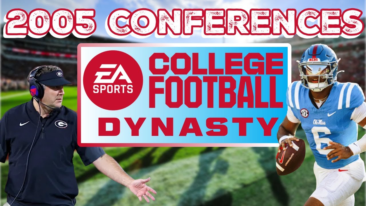 Conference Realignment from 2005 in CFB 26 Dynasty - YouTube