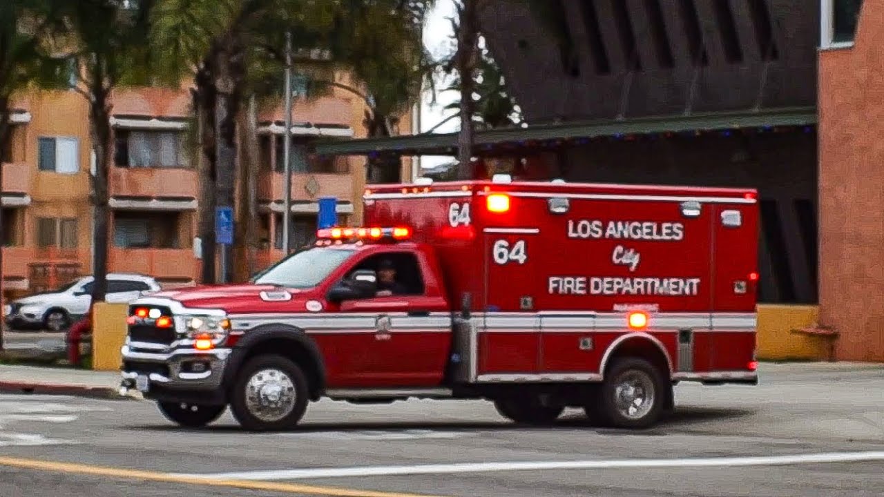 LAFD Engine, Fast Response & *New* Rescue 64, Rescue 264, Rescue 864 ...