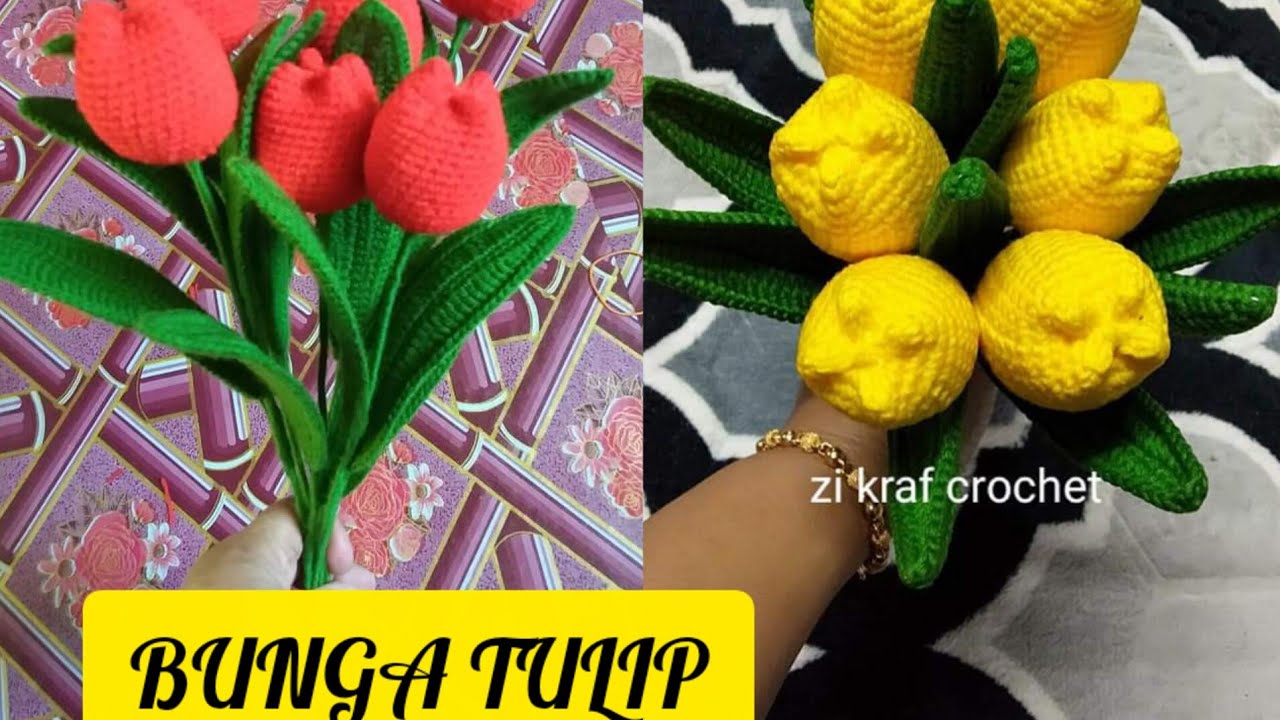 CARA BUAT BUNGA TULIP - YouTube