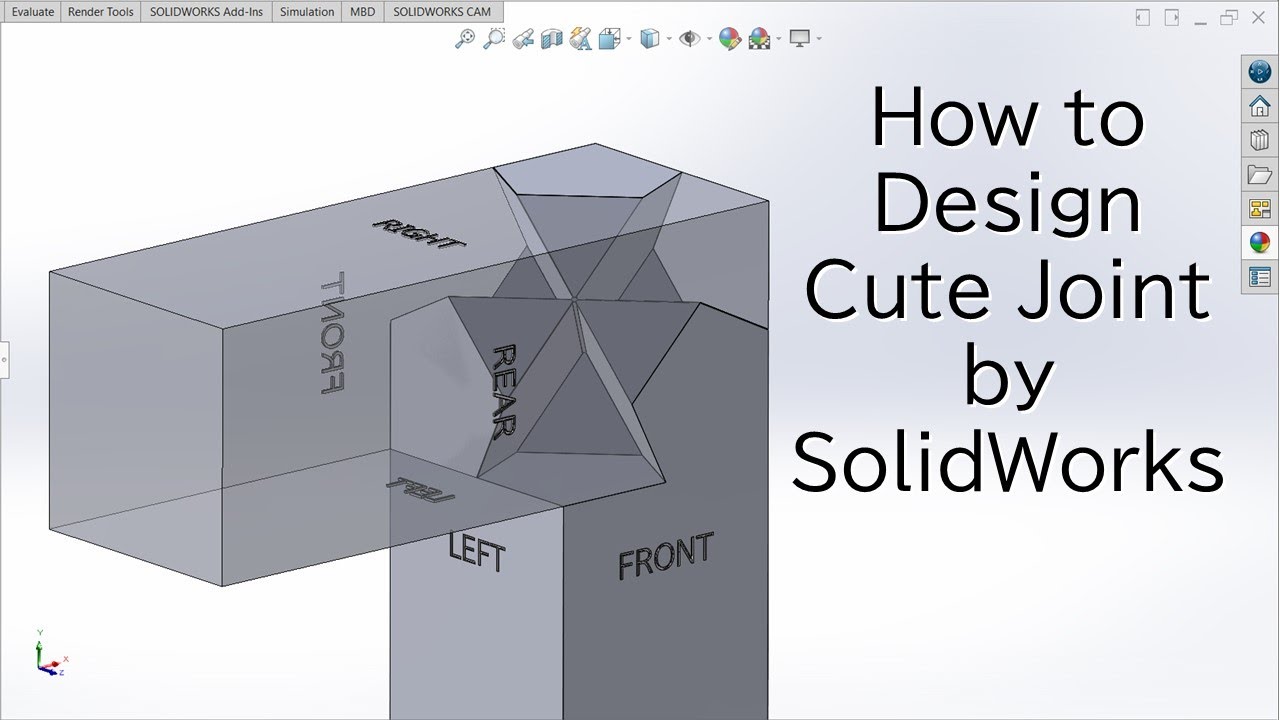 How to Design Kawai Joint by SolidWorks / Japanese joinery / Connection ...