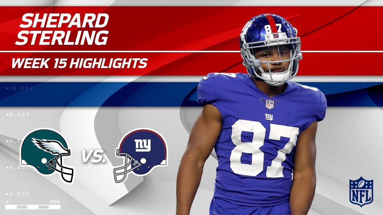 Sterling Shepard Highlights | Eagles vs. Giants | NFL Wk 15 Player ...