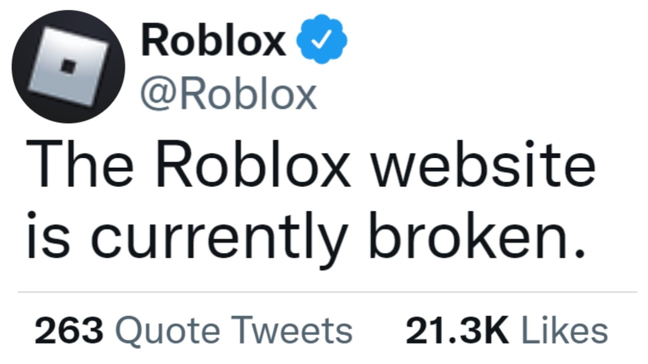 Roblox Is BROKEN... - YouTube