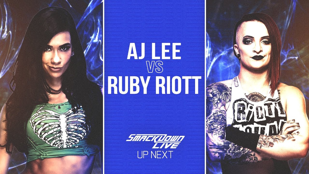 WWE 2K19 Universe Mode - SDL - AJ Lee v Ruby Riott - Asuka unleashes ...