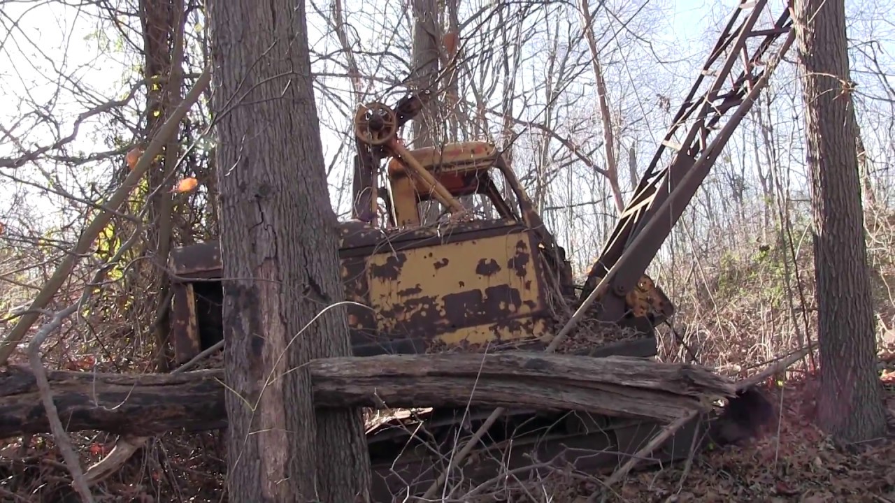 Abandoned Antique Crane In The Woods New Jersey - YouTube