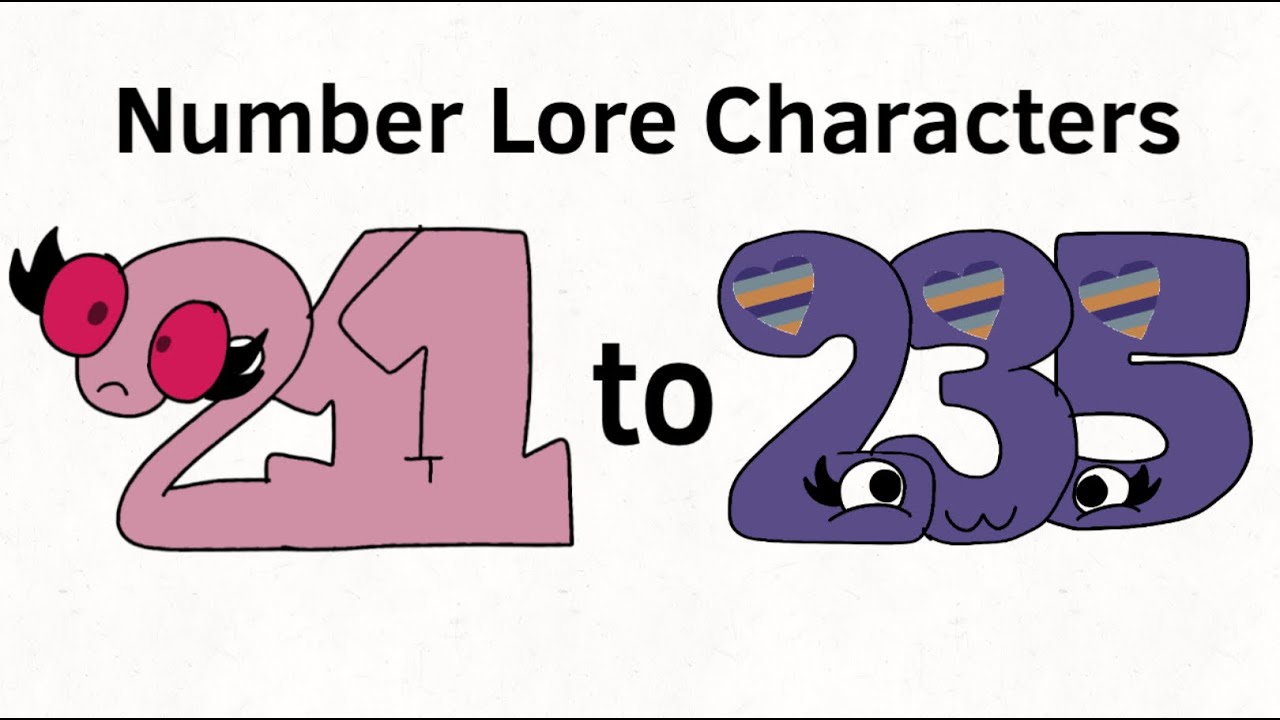 My Number Lore Characters from 211 to 235! - YouTube