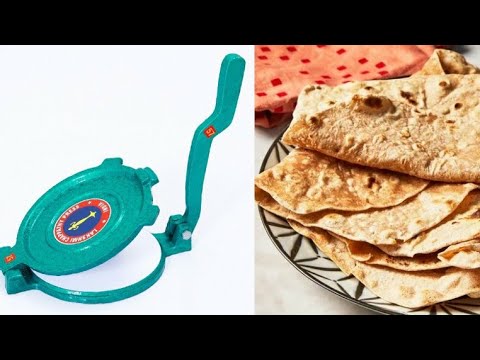 Chapati poori press Roti maker demo @grinderstore - YouTube
