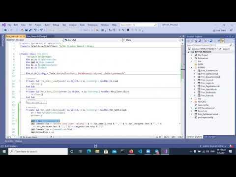 Insert, Update, Delete With CommandText using VB.NET| Guru Tech - YouTube