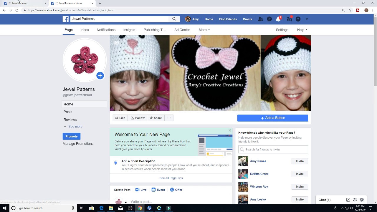 Join Crochet Jewel New Facebook Page and Group! - YouTube