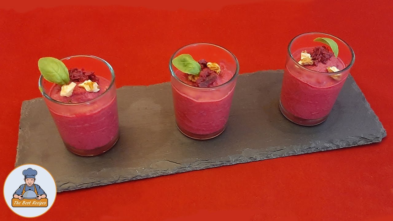 Verrine de betterave rouge au Boursin et vinaigre balsamique - YouTube