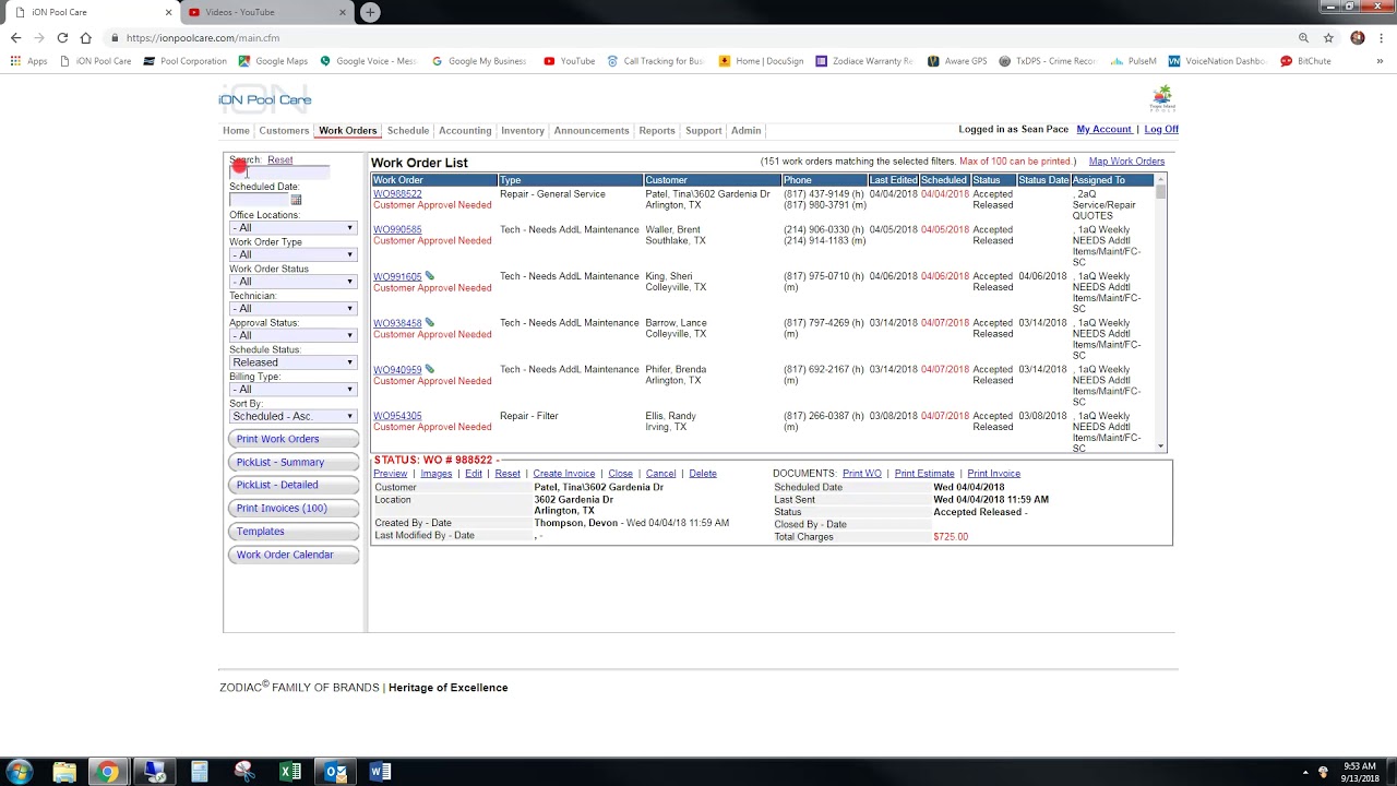 Canceling and Deleting Work Orders - YouTube