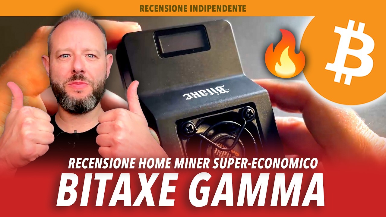 BITAXE GAMMA: MINING BITCOIN CASALINGO SUPER-ECONOMICO - YouTube