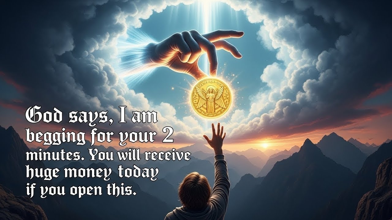 God says, I am begging for your 2 minute You will receive huge money ...