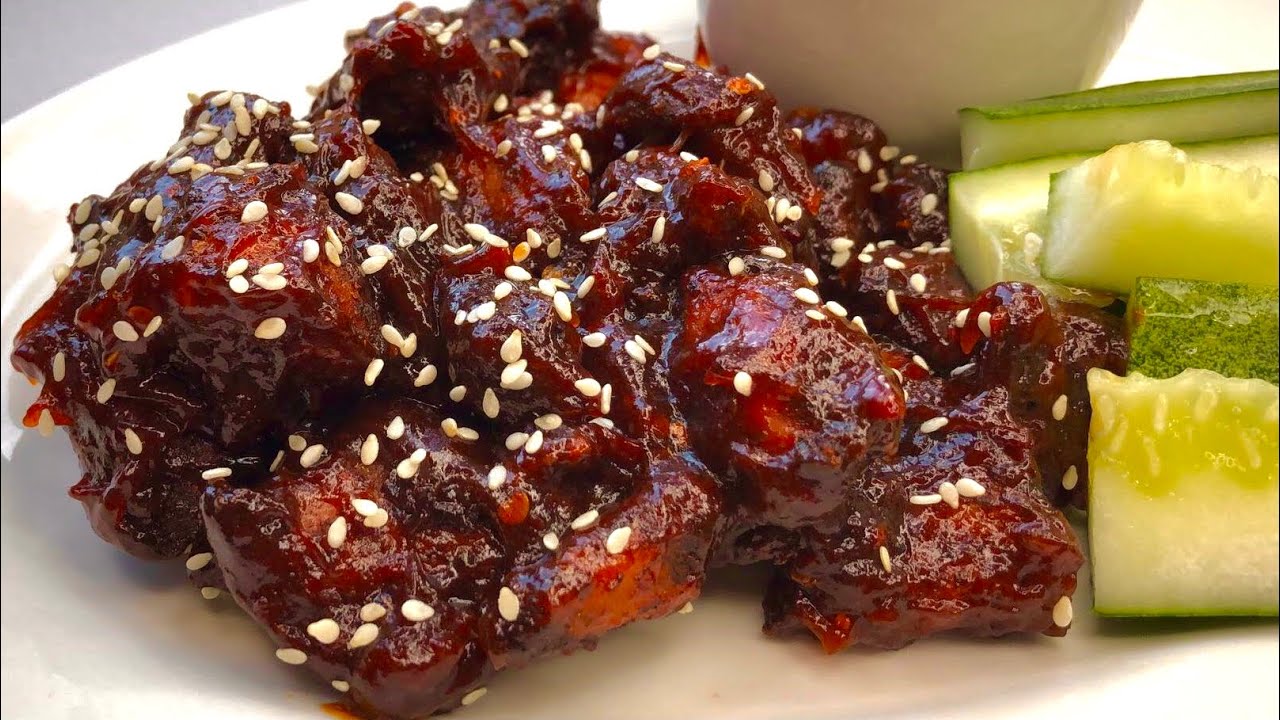Sweet & Spicy Sticky Chicken Bites - YouTube