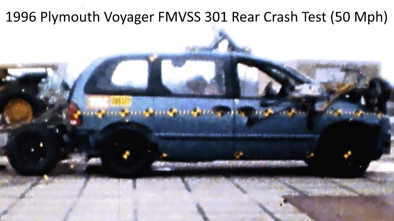 1996-2000 Dodge Caravan / Plymouth Voyager (3 Dr.) FMVSS 301 Rear Crash ...