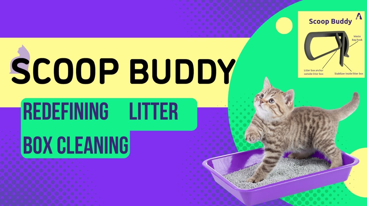 Scoop Buddy--Redefining Litter Box Cleaning - YouTube