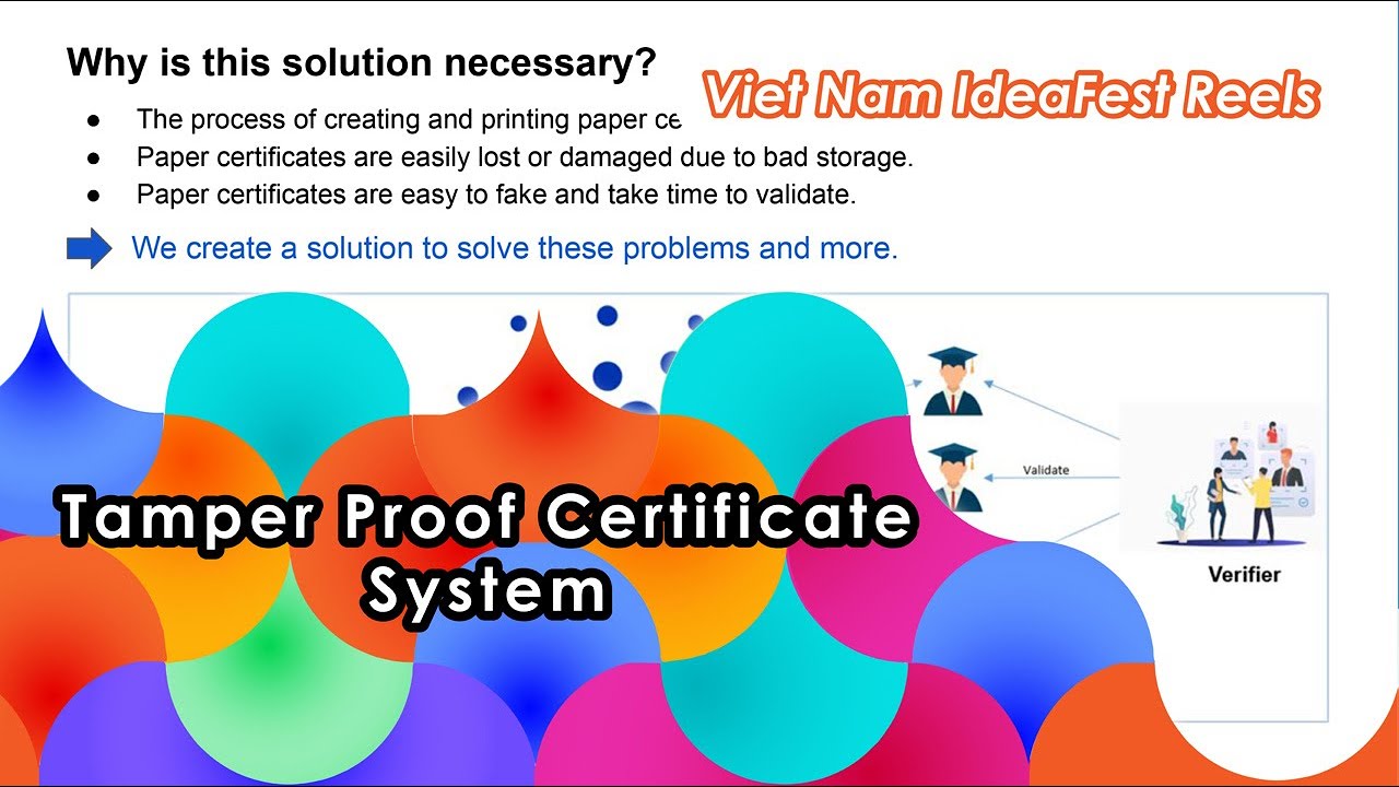 Tamper Proof Certificate System - YouTube