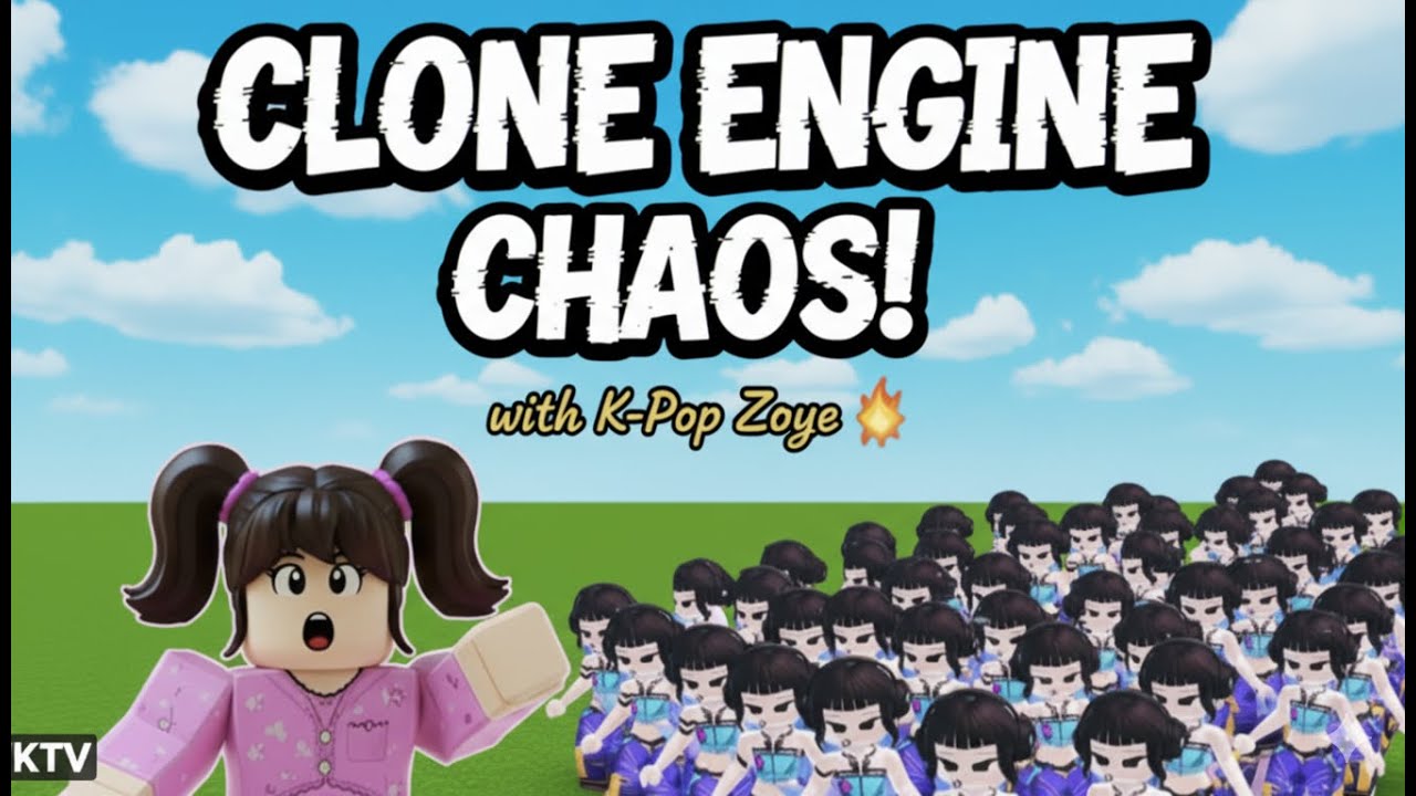 Roblox CLONE ENGINE Chaos with K-Pop Demon Hunter Zoye 🤖🎤 - YouTube