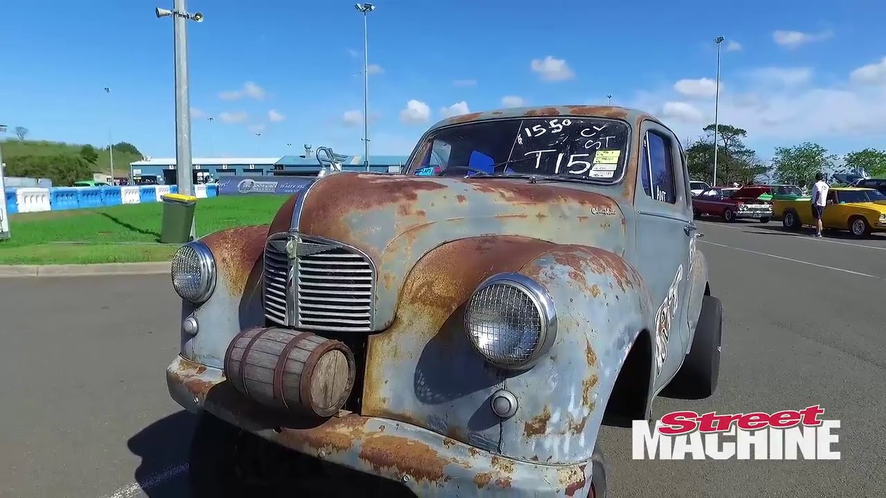 Austin A40 Gasser and Morris Custom - YouTube