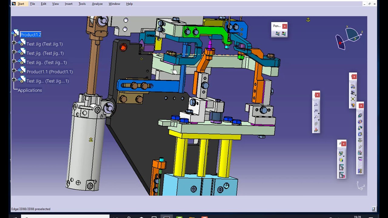 CATIA V5 DMU FITTING BASIC - YouTube