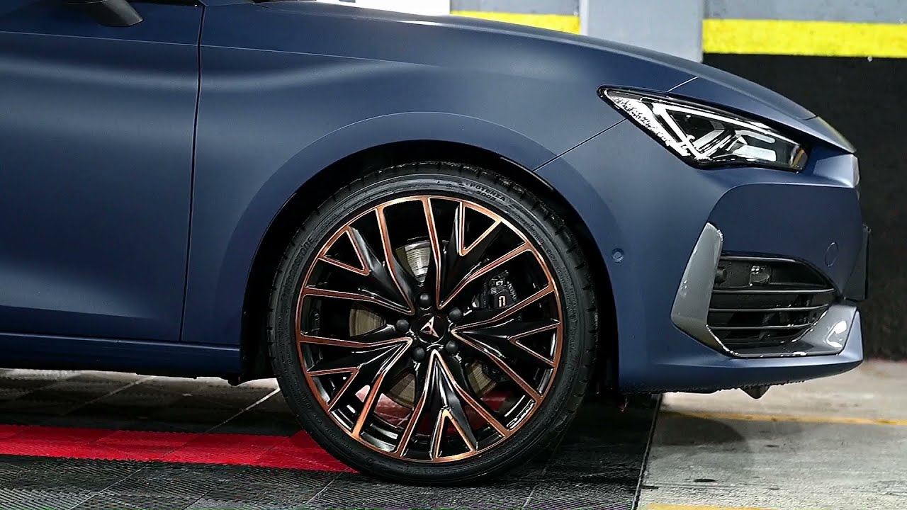 LEON CUPRA 2021 FULL WRAP AZUL INDIGO 3M / DK SHOP MX - YouTube