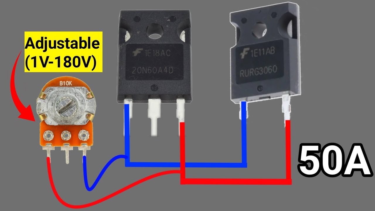 How To Make Adjustable Power Supply IGBT | IGBT Voltage Controller ...