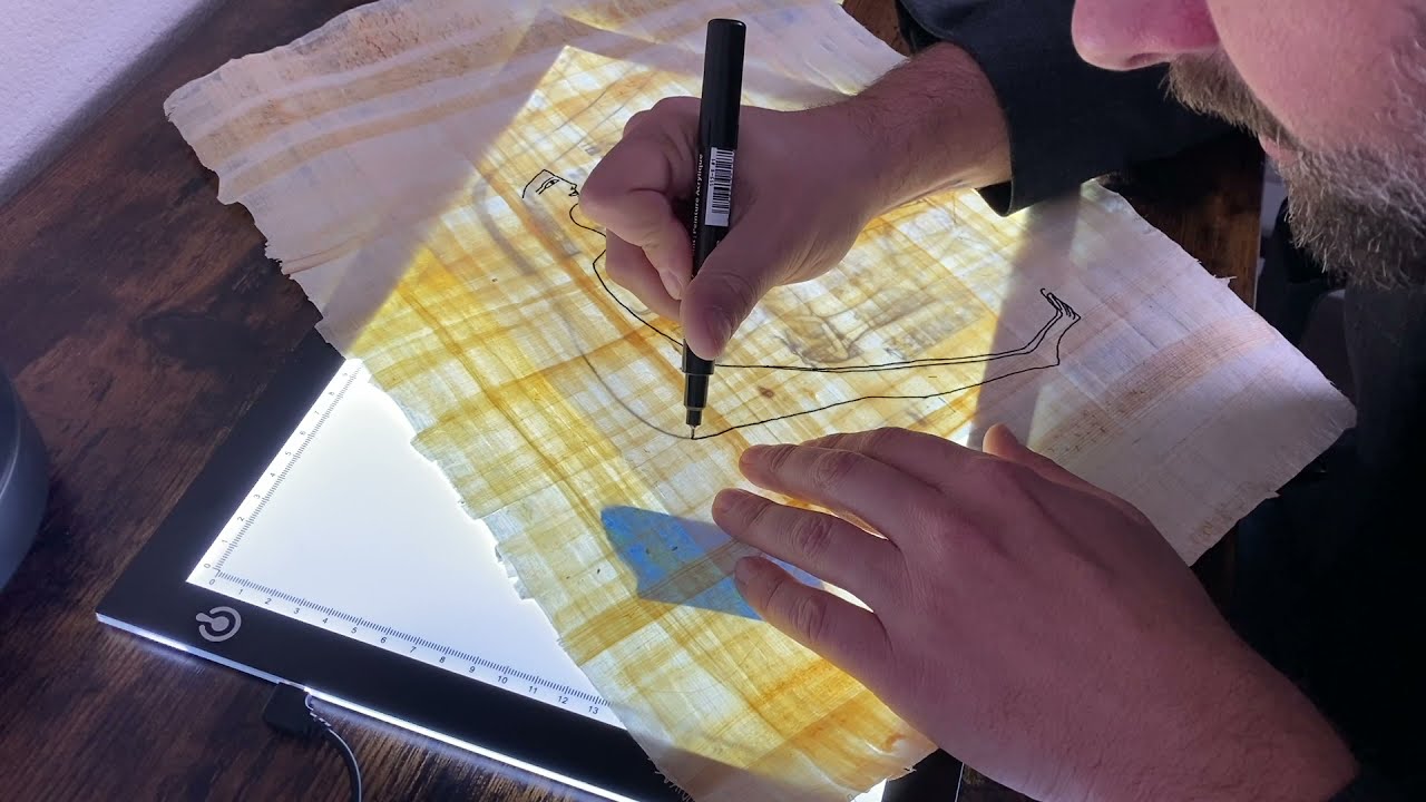 How to Paint on Egyptian Papyrus - YouTube
