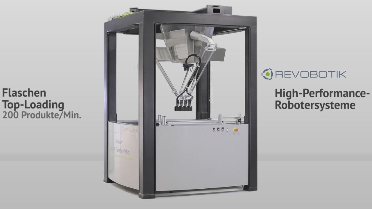 Delta-Roboter, Top-Loading von 200 Glas oder Kunststoffflaschen pro ...