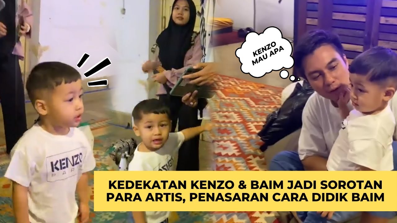 KEDEKATAN KENZO & BAIM JADI SOROTAN PARA ARTIS, BANYAK YANG PENASARAN ...