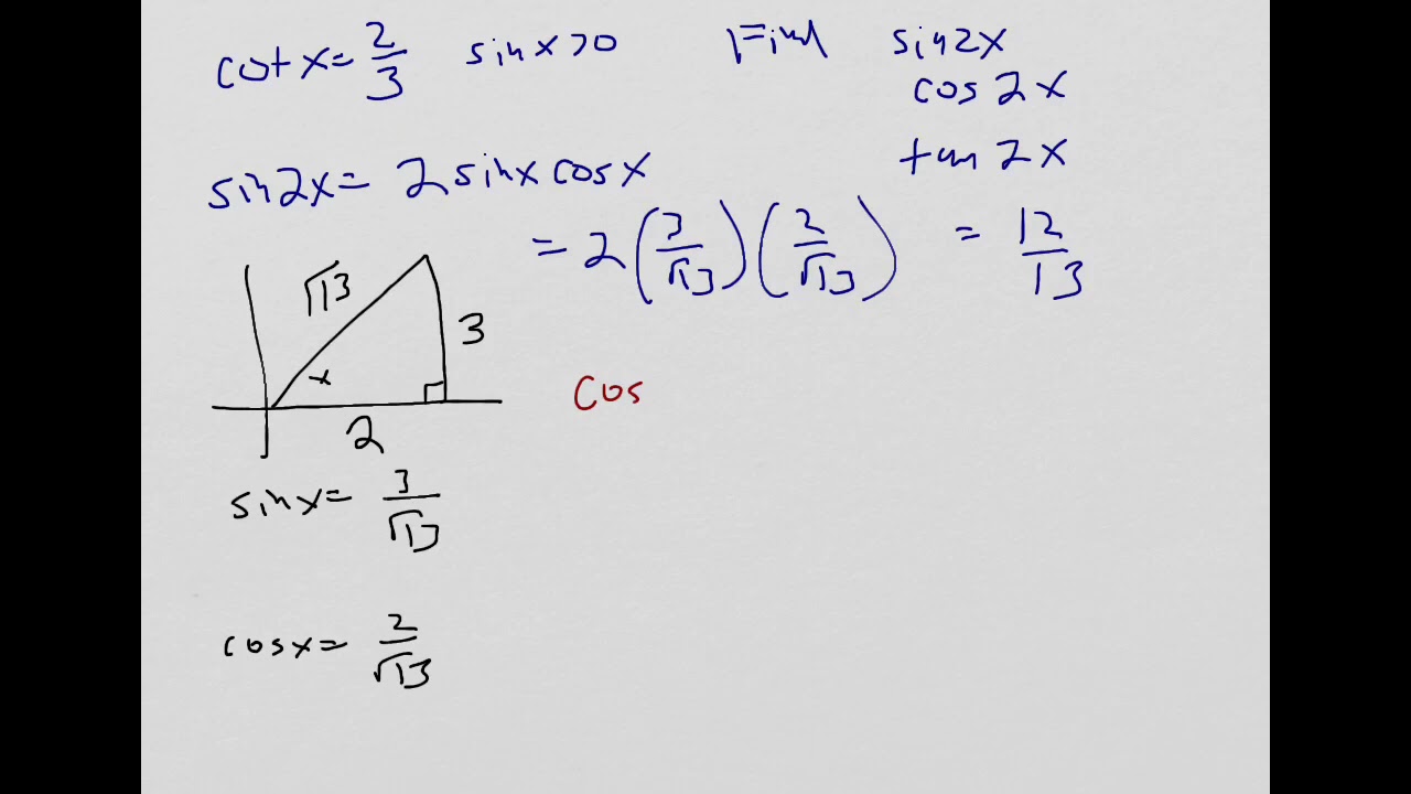 Double Angle Formula #1 - YouTube