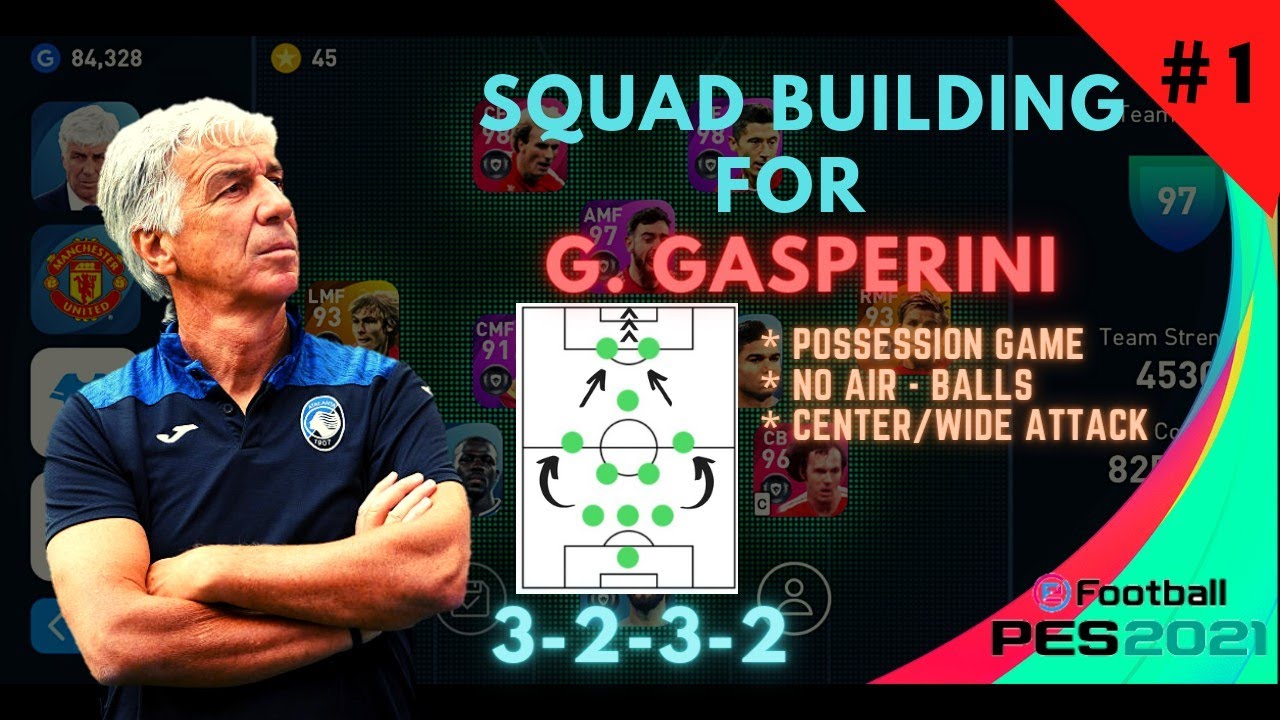G. Gasperini Manager 3232 formation PES 2021 | PES Manager tutorial and ...